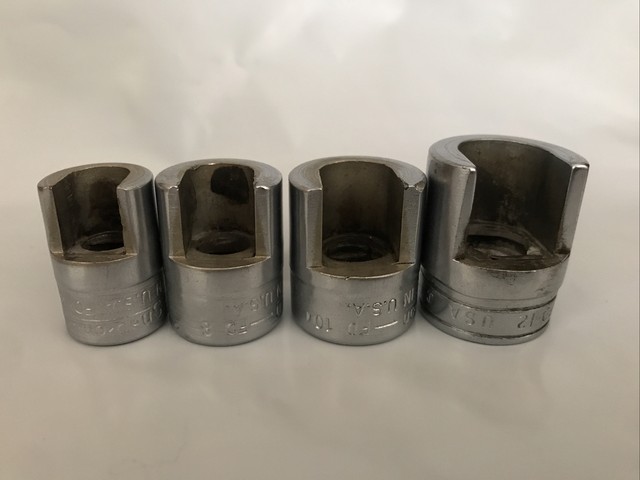 Snap-on Tools USA 3/8" Drive Weatherhead Socket 4 Pc.lot Set Fd6 Fd8 ...