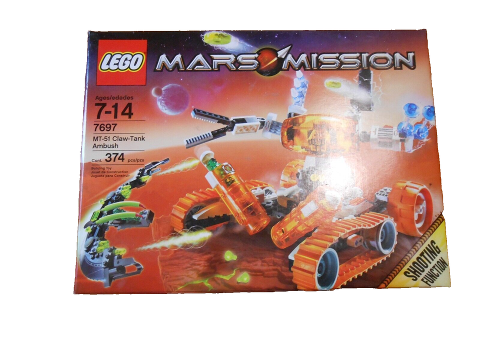 LEGO Mars Mission 7697 in Box (MT-51 Claw Tank Ambush) READ DESCRIPTION ...