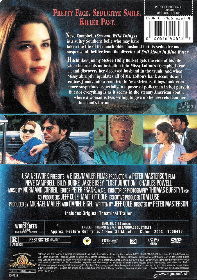 Lost Junction - Neve Campbell Billy Burke Jake Busey Charles Powell - DVD WS 27616906137 | eBay