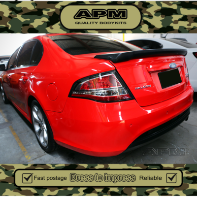 APM Plastic Rear Boot Bobtail Spoiler Wing For Ford BA BF Series XR6 ...