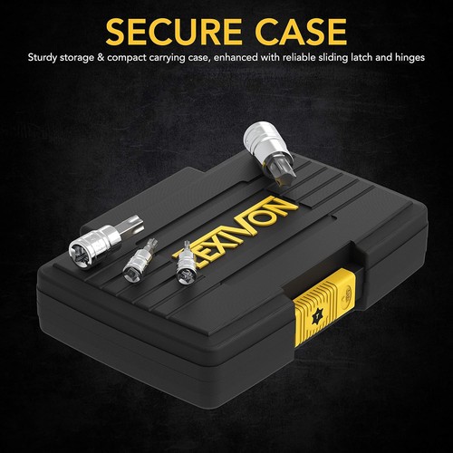 LEXIVON 16 Piece Torx Bit Socket Set T8 T60 Durable Premium Tools for ...