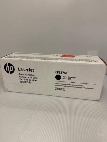 NEW Genuine HP LaserJet CF217AC Black Toner Cartridge | eBay