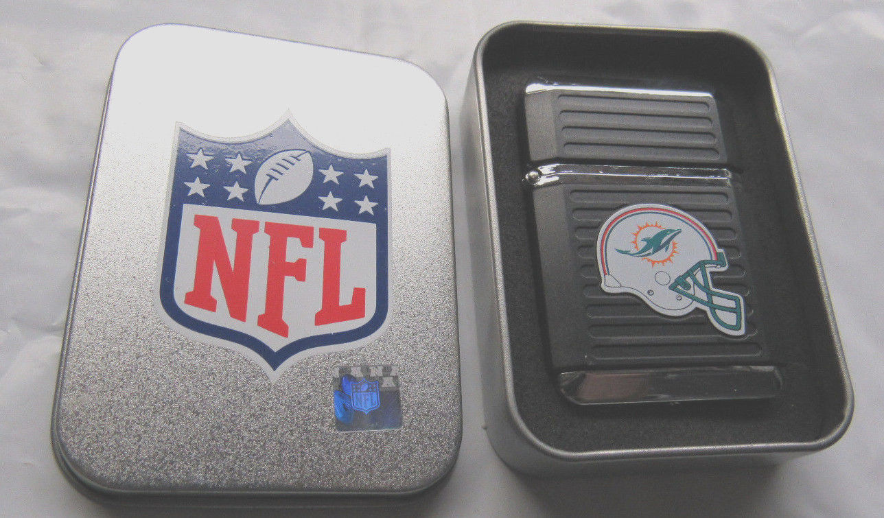 NFL Windproof Refillable Butane Lighter w/Gift Box By FSO -Select Team ...
