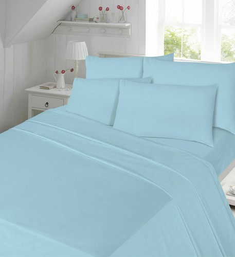 PERCALE Extra Deep 40cm Deep Fitted Sheet 100% Poly Cotton Deep Fitted ...