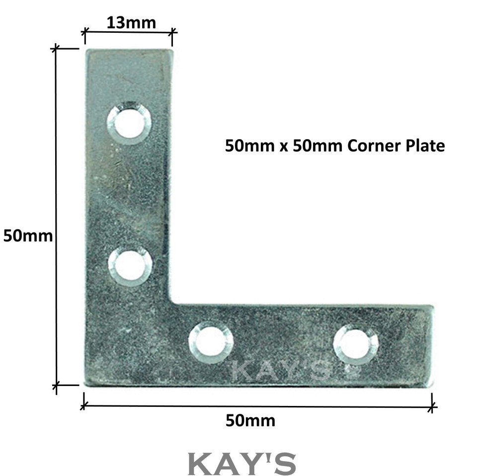 MENDING PLATES BRACES CORNER STRETCHER ANGLE TEE T BRACKETS SMALL LARGE ...