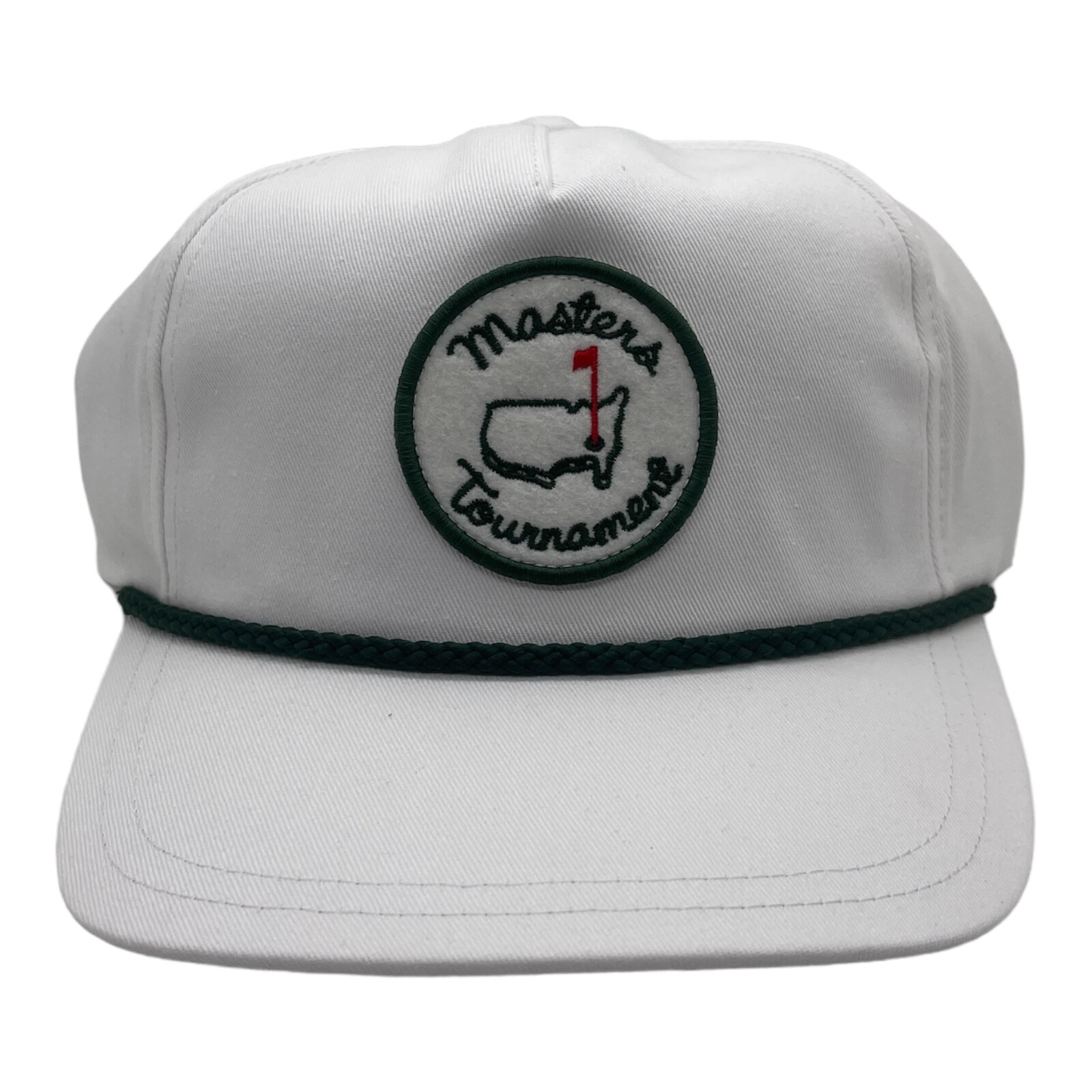 2024 Masters Tournament White Vintage Logo Embroidered Green Rope Hat ...