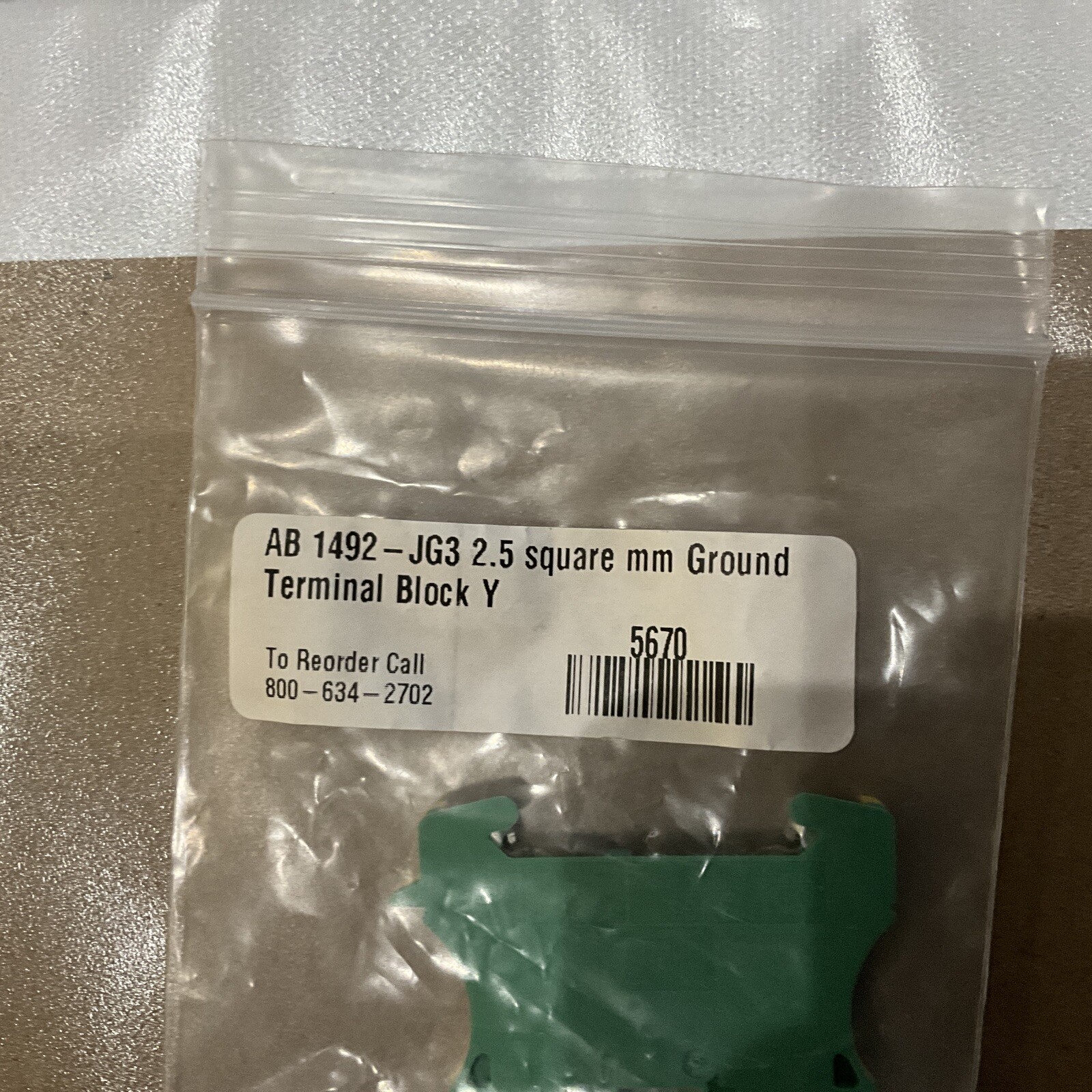 ALLEN BRADLEY 1492-JG3 GROUND TERMINAL BLOCK (LOT OF 3) | eBay