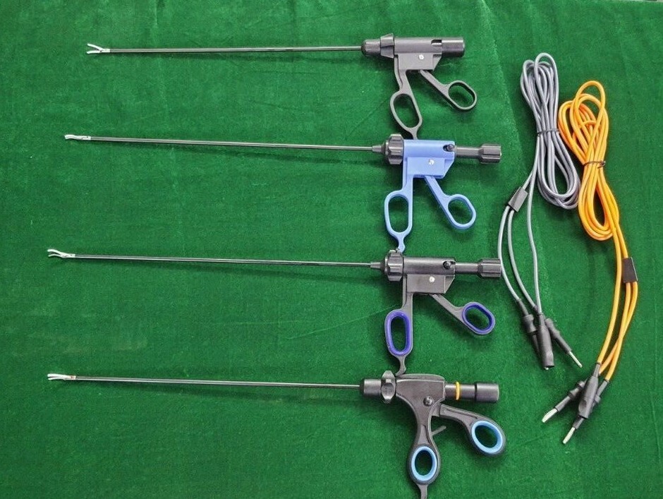 4pc Laparoscopic Bipolar Sealer Cutter 5mmx330mm with Cable Reusable ...