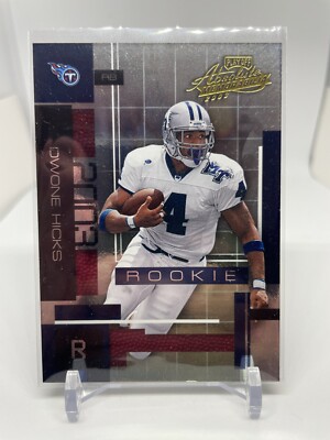 2003 ABSOLUTE MEMORABILIA DWONE HICKS RC #0248/1100 TITANS #107 MIDDLE ...