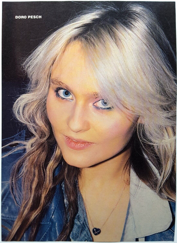 DORO PESCH / BRITNY FOX DEAN BILLY MICHAEL 1980'S MAGAZINE PINUP POSTER ...