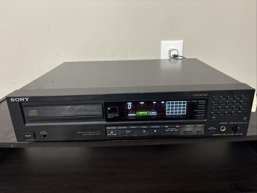 Vintage SONY CDP-970 Single Tray CD Disc Player Japan Tested Works No ...