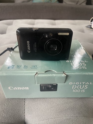 Canon IXUS 100 IS Digital Camera 12MP 3x Optical Zoom 6.4cm Display ...