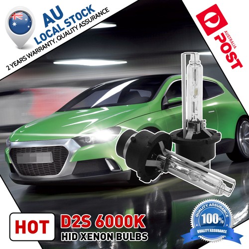 2X 6000K D2S Headlight Bulb Xenon HID Audi A4 BMW E46 E39 E53 E60 Benz ...
