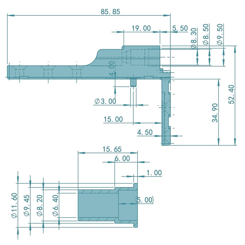 FEPS Hinge Flügellager als Ersatz für Eckwinkel EW203 Aubi Serie A300 ...
