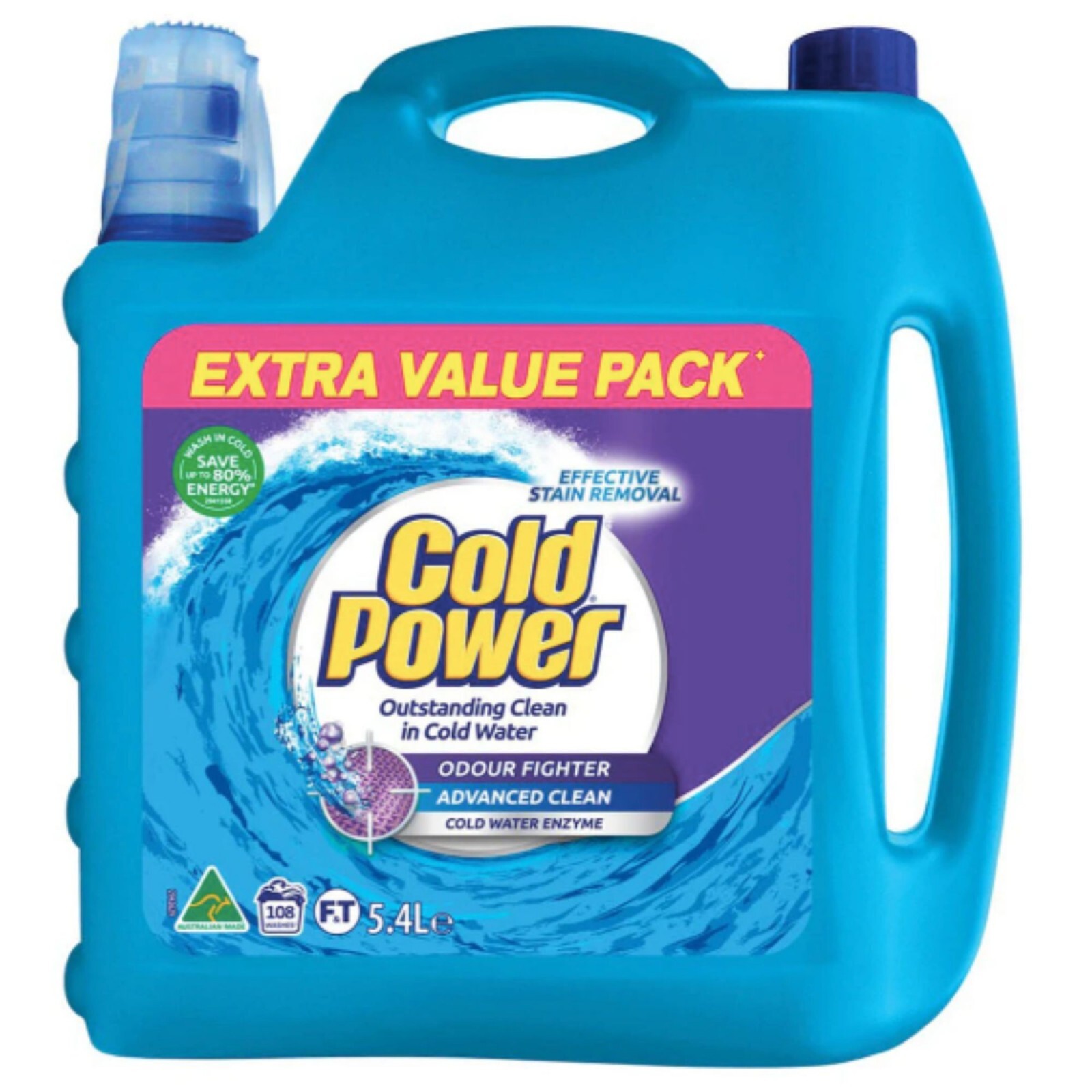 Cold Power Advanced Clean Liquid Laundry Detergent 5.4L | eBay