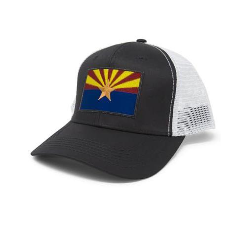 Arizona Flag Hats - Snapback Trucker Baseball Hat (Black/White) | eBay