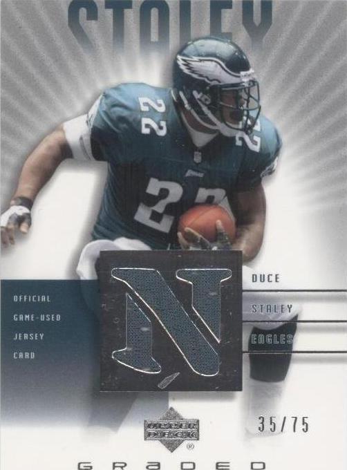 2002 Upper Deck Graded - Game Jersey Duce Staley #G4-DS /75 (MEM) for ...