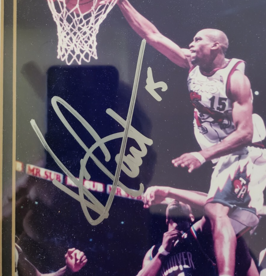 Vince Carter Toronto Raptors Signed autograph auto Framed 8 x 10 with ...