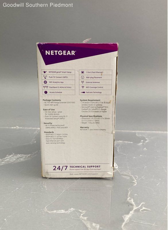 NETGEAR AC750 Wi-Fi Range Extender - EX3700-100NAS for sale online | eBay