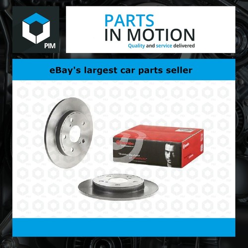 2x Brake Discs Pair Solid fits TOYOTA COROLLA E15 1.4 Rear 06 to 13 4ZZ ...