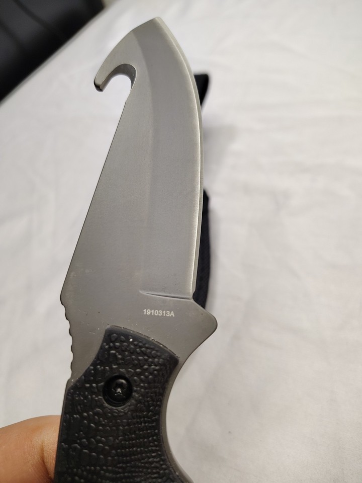 Vintage Gerber Fixed Blade Hunting Knife With Gut Hook & Belt Sheath ...