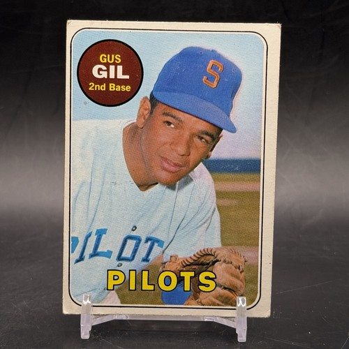 1969 Topps #651 Gus Gil Seattle Pilots Vintage High Number Baseball ...