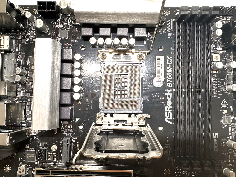 ASRock B760M-CX Intel Socket LGA1700 DDR5 Micro ATX WIFI 6E Motherboard ...