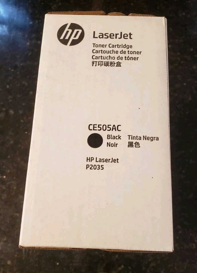 HP CE505AC Black Toner Cartridge Genuine New Sealed P2035 P2055 ...