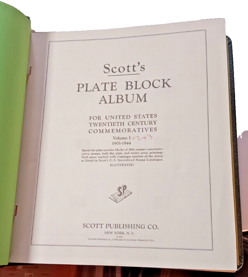 SCOTT PLATE BLOCK ALBUM | eBay