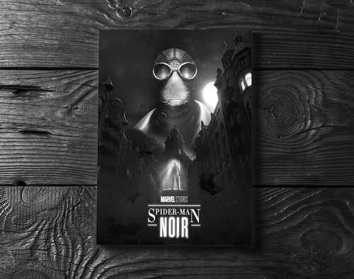 Spider-man Noir Nicolas Cage Amazon Prime Movie Poster Print - No Frame ...