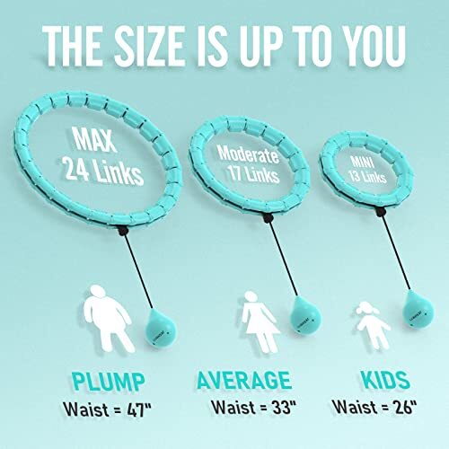 Infinity Hoop Fit Plus Size 47", Weighted Hoops for Adults Weight Loss ...