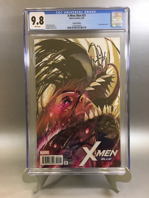 X-Men Blue #21 CGC 9.8 1:50 Stephanie Hans Variant Venomized Jean Grey ...
