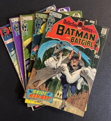 DETECTIVE COMICS #407 408 416 418 419 Batman & Batgirl 1971 NEAL ADAMS ...