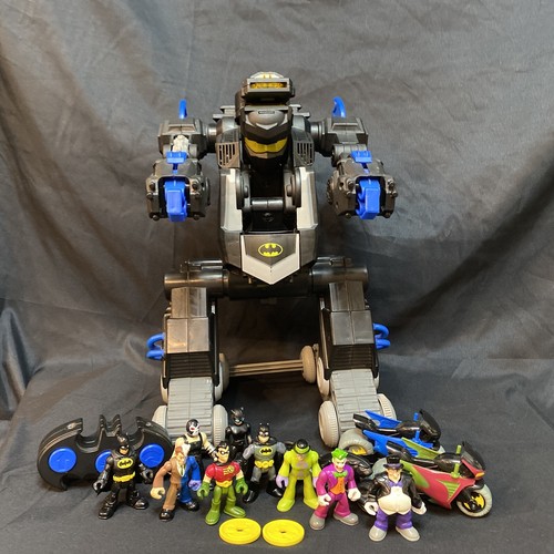 Imaginext Batbot Batman DC Super Hero transforming Robot RC Remote ...