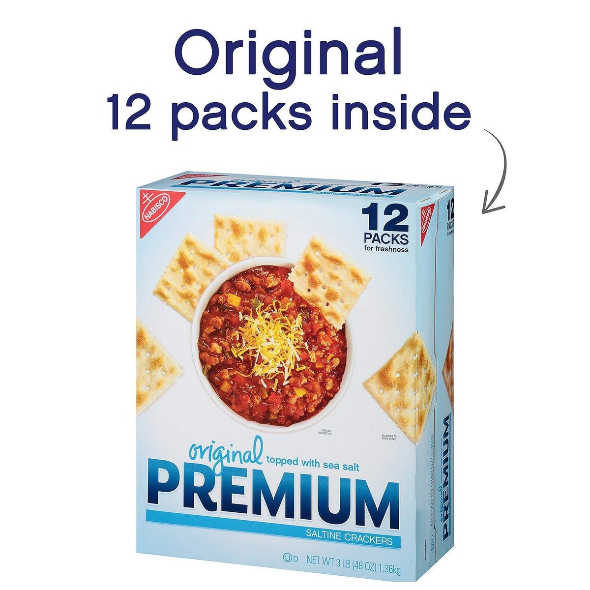 Nabisco Premium Saltine Crackers 500 2piece Packs Per Carton Nfg016664