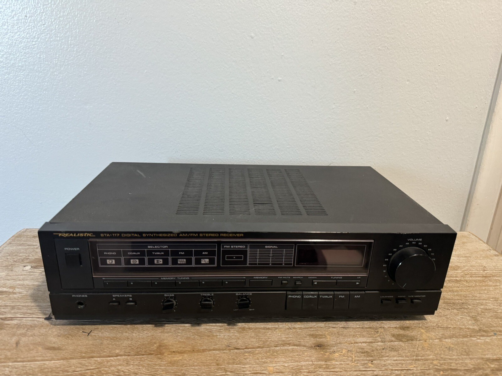 Realistic STA-117 Digital Synthesized AM/FM STEREO Receiver Tested And ...