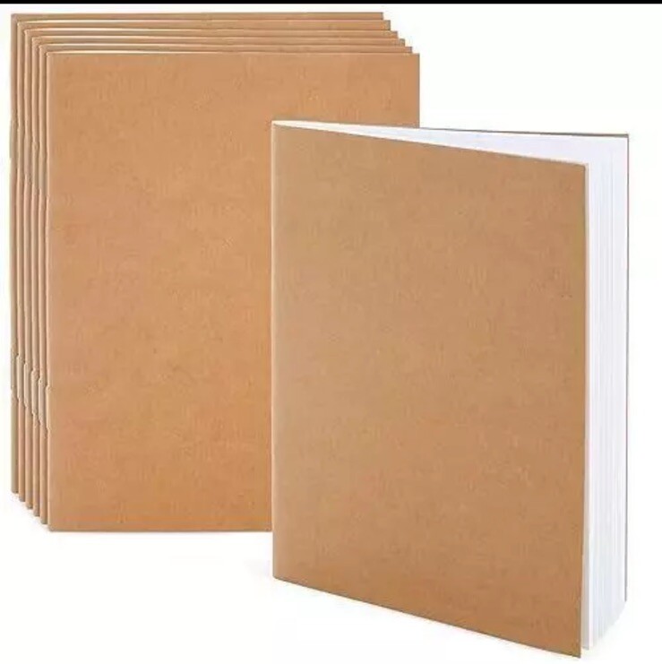 24 Pack Blank Journals Bulk Set, Small Kraft Paper Notebooks ...