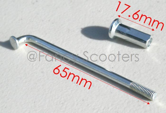 32 OF 65mm Diameter 3mm Spoke for Dirt Bikes OR PIT BIKES | eBay