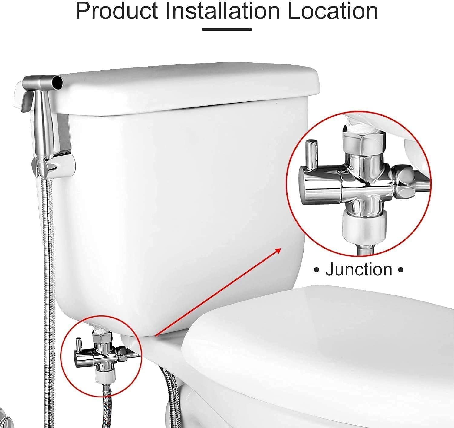 Metal T-Adapter with Shut-Off T Valve,T Shape Valve Shower Splitter ...