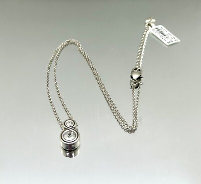 Brighton Infinity Sparkle Petite Necklace Silver Tone New $44 | eBay