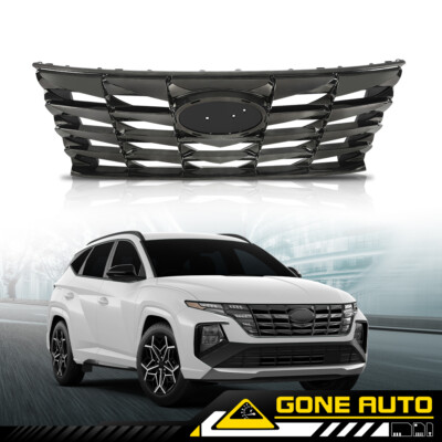 Fit For 2022 2023 Hyundai Tucson Nickeling Front Upper Grille 86350 ...