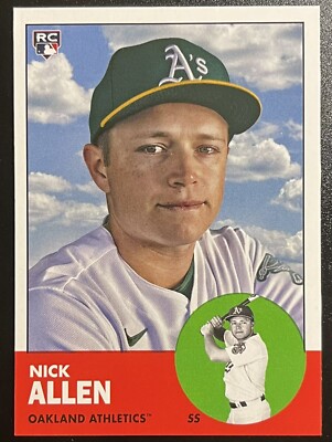 NICK ALLEN RC 1963 Design 2022 Topps Archives #31 Oakland Athletics | eBay