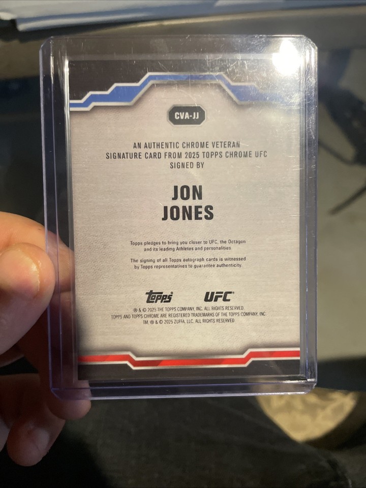 Jon Jones 2025 Topps Chrome UFC On Card Auto /150 | eBay