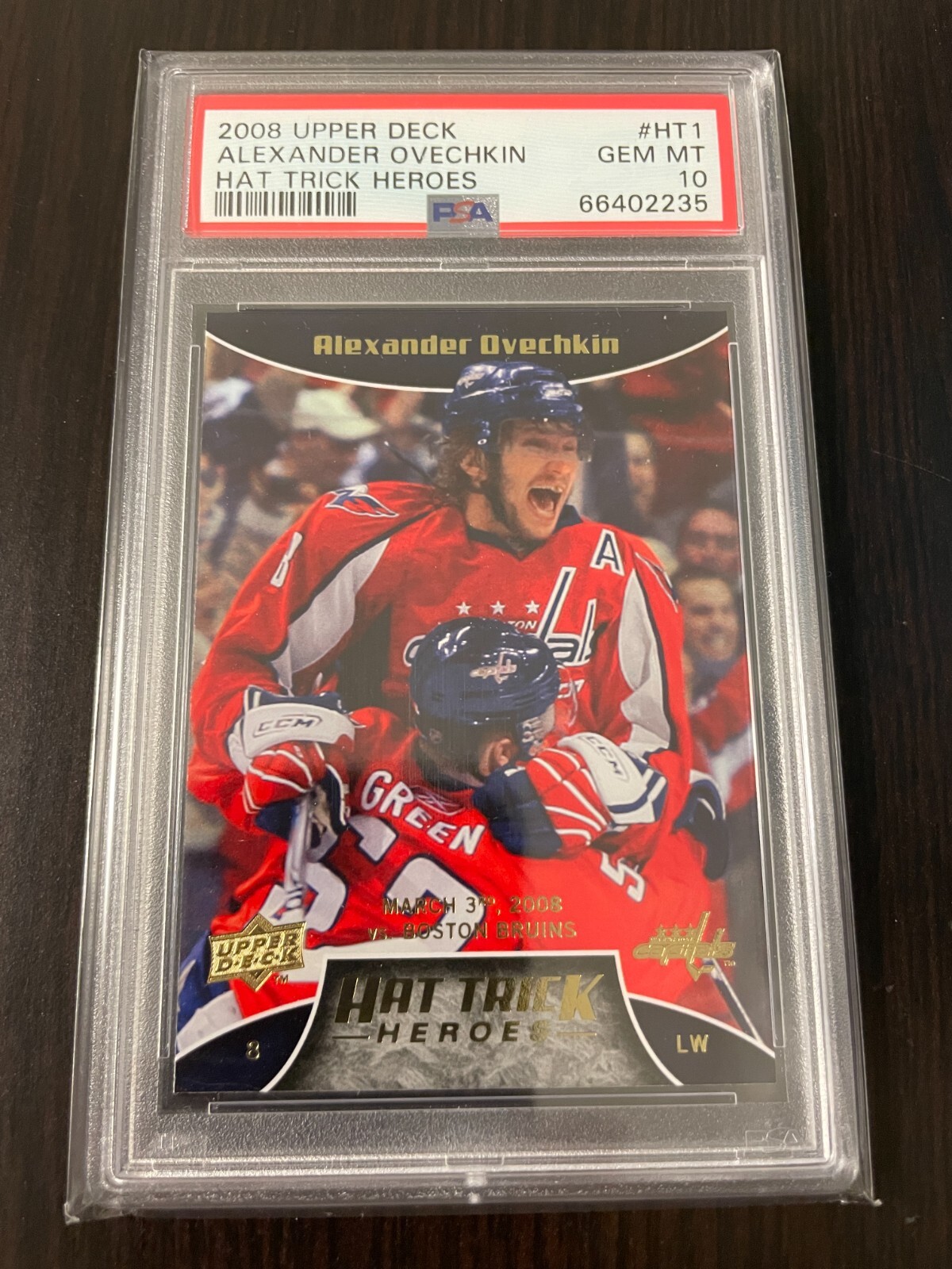 2008 Upper Deck Alexander Ovechkin Hat Trick Heroes #HT1 PSA 10 GEM ...