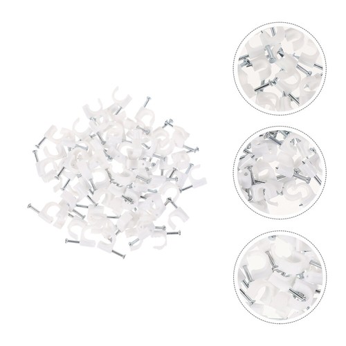 400 Pcs Clamp Line Card Wall Wire Cable Clips Phone Fixed Buckle | eBay