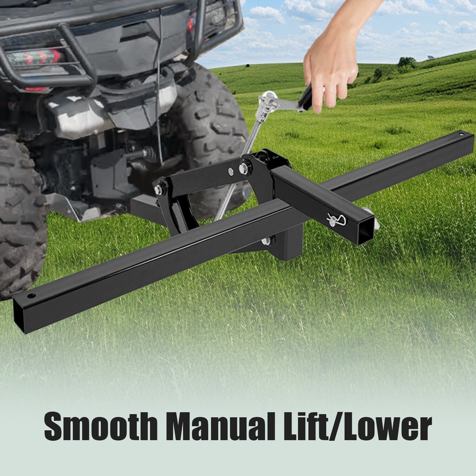 Manual Implement 1-Point Lift For ATV/UTV Field Work 2" Receiver Lawn ...