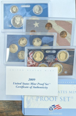 2009-S US Mint 18-Coin Proof Set Complete Slides/Box+COA -OGP- | eBay