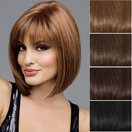 Women Fashion Beauty Synthetic Wigs Bobo Short Straight Hair Cosplay ...