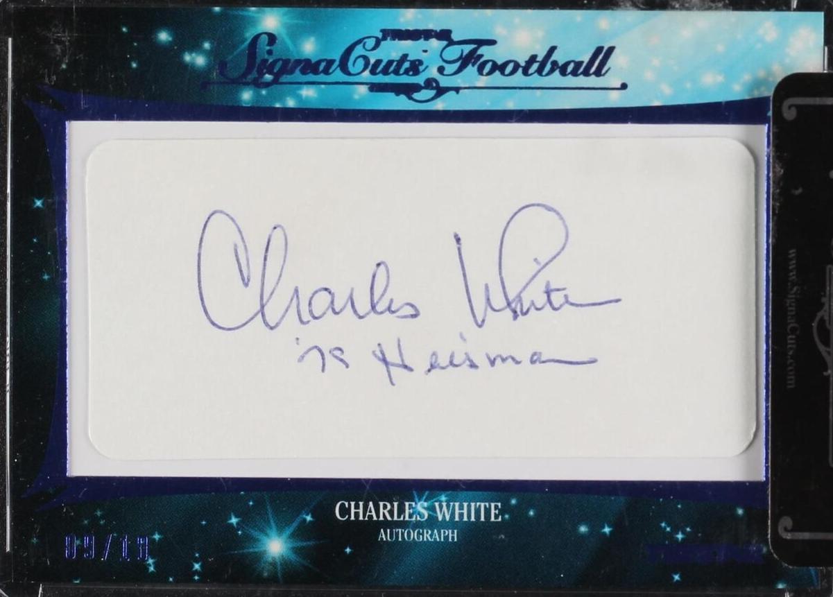 2012 TRISTAR SignaCuts - Cut Signatures Charles White Blue /10 (AU) for ...