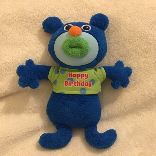 Sing A Ma Jig Blue “Happy Birthday" Song Singing Plush Fisher Price | eBay